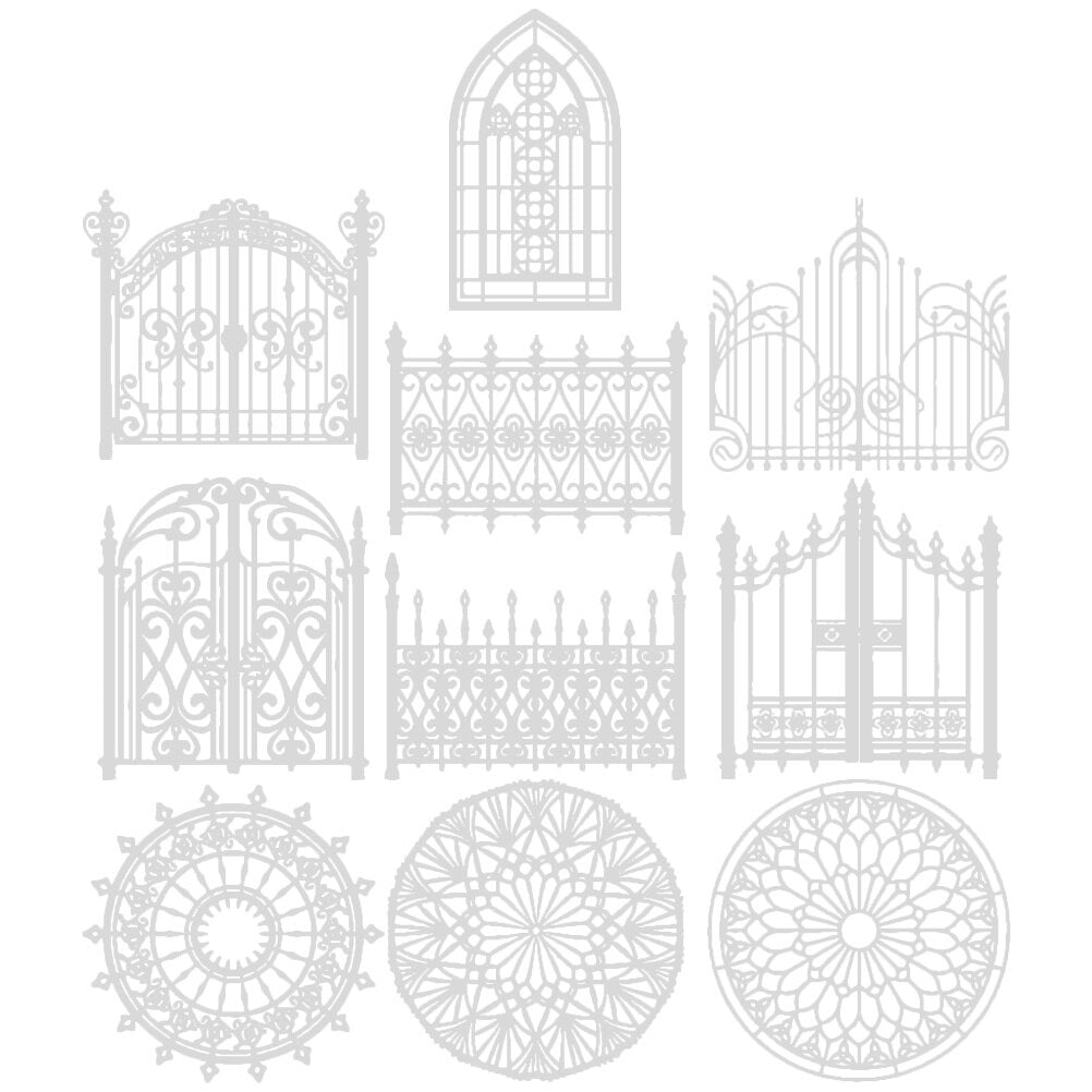 10 Pcs Decor Unique Lace Paper Craft Papers for Art Computer Stickers ...