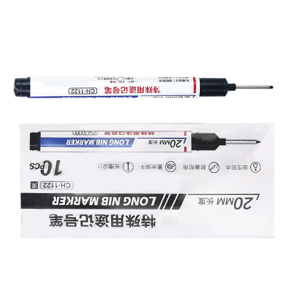 10 Pcs Deeply Hole Marker Pen 20mm Deeply Reach Marker Oil-Based ...