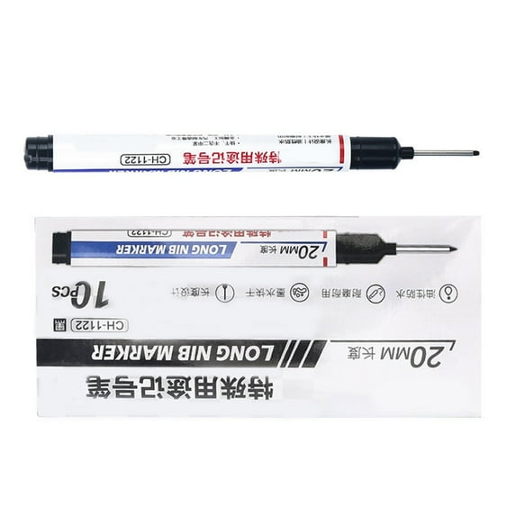 10 Pcs Deeply Hole Marker Pen 20mm Deeply Reach Marker Oil-Based ...