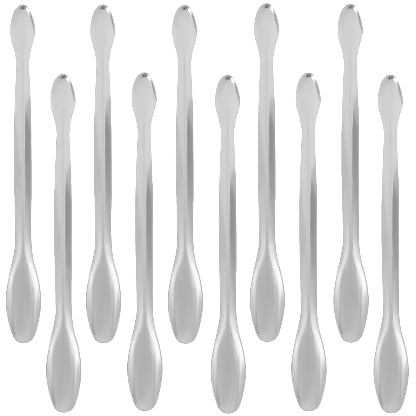 MIPCASE Measuring Spoon Sets Stainless Steel 10pcs 6.3X0.4X0.1in for ...