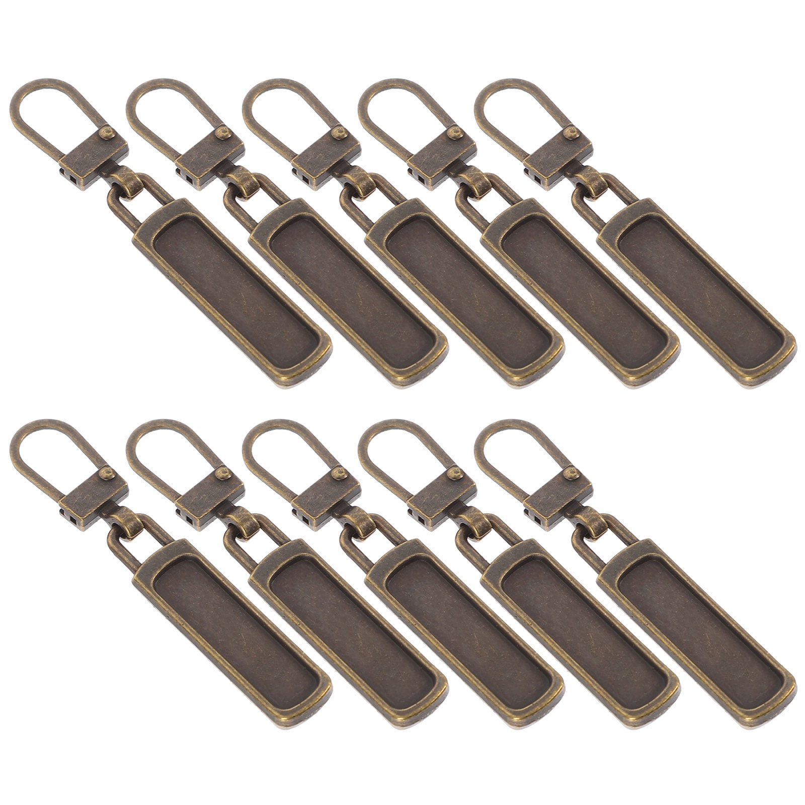10 Pcs Detachable Zipper Pull Slider Pulls for Clothing Clothes Jacket ...