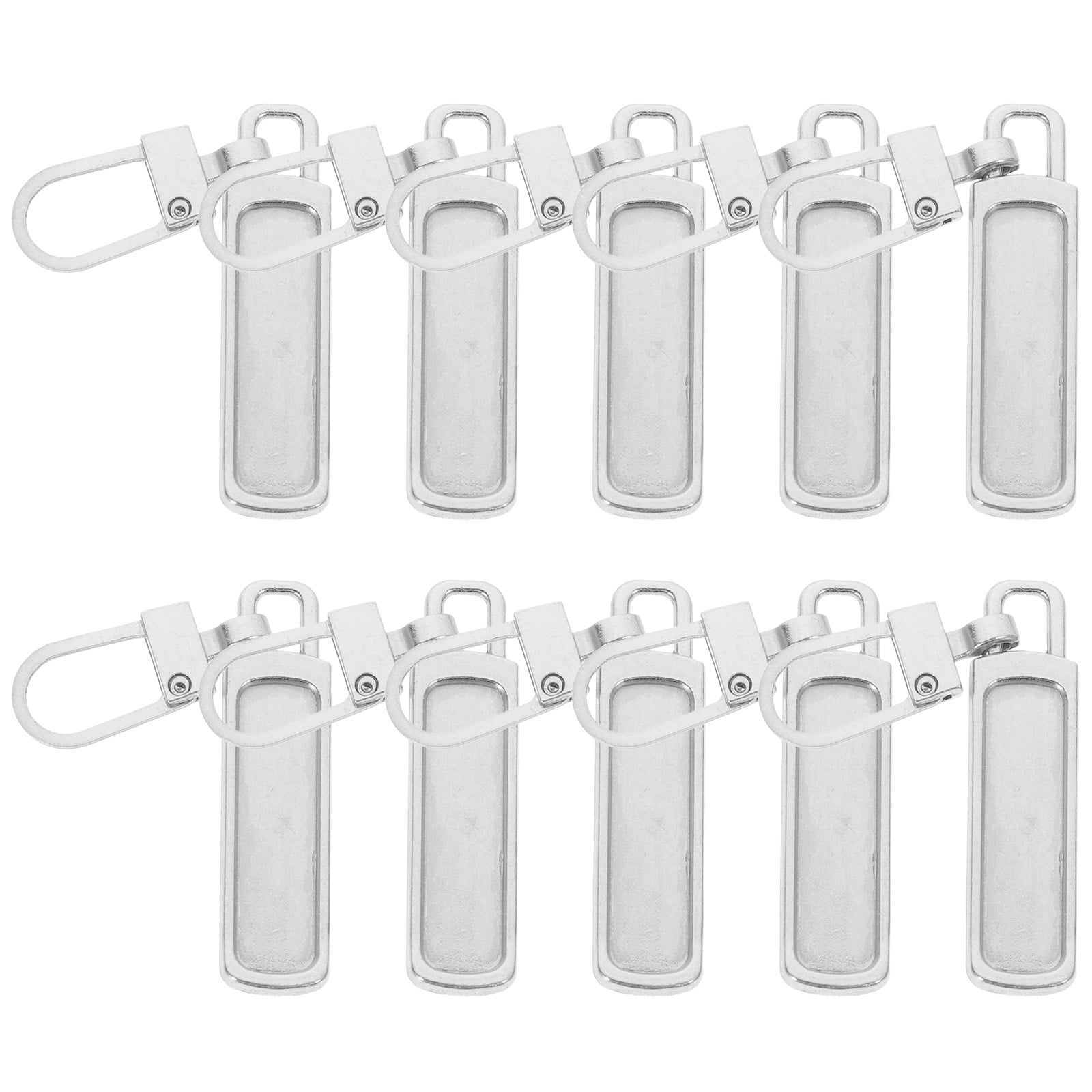 FUEENIRVA 10Pcs Metal Zipper Puller Helper Replacement Kit for Jackets ...