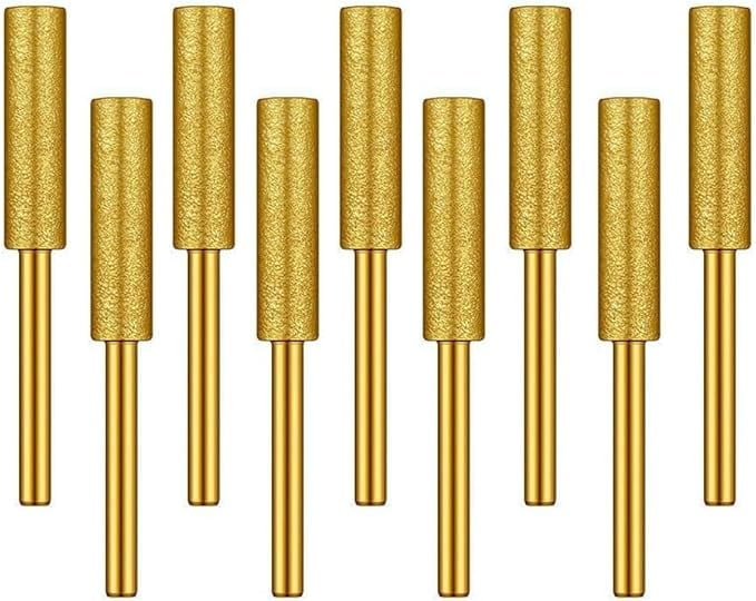 10 Pcs Diamond Chainsaw Sharpener Stones Bits, High Hardness Diamond ...