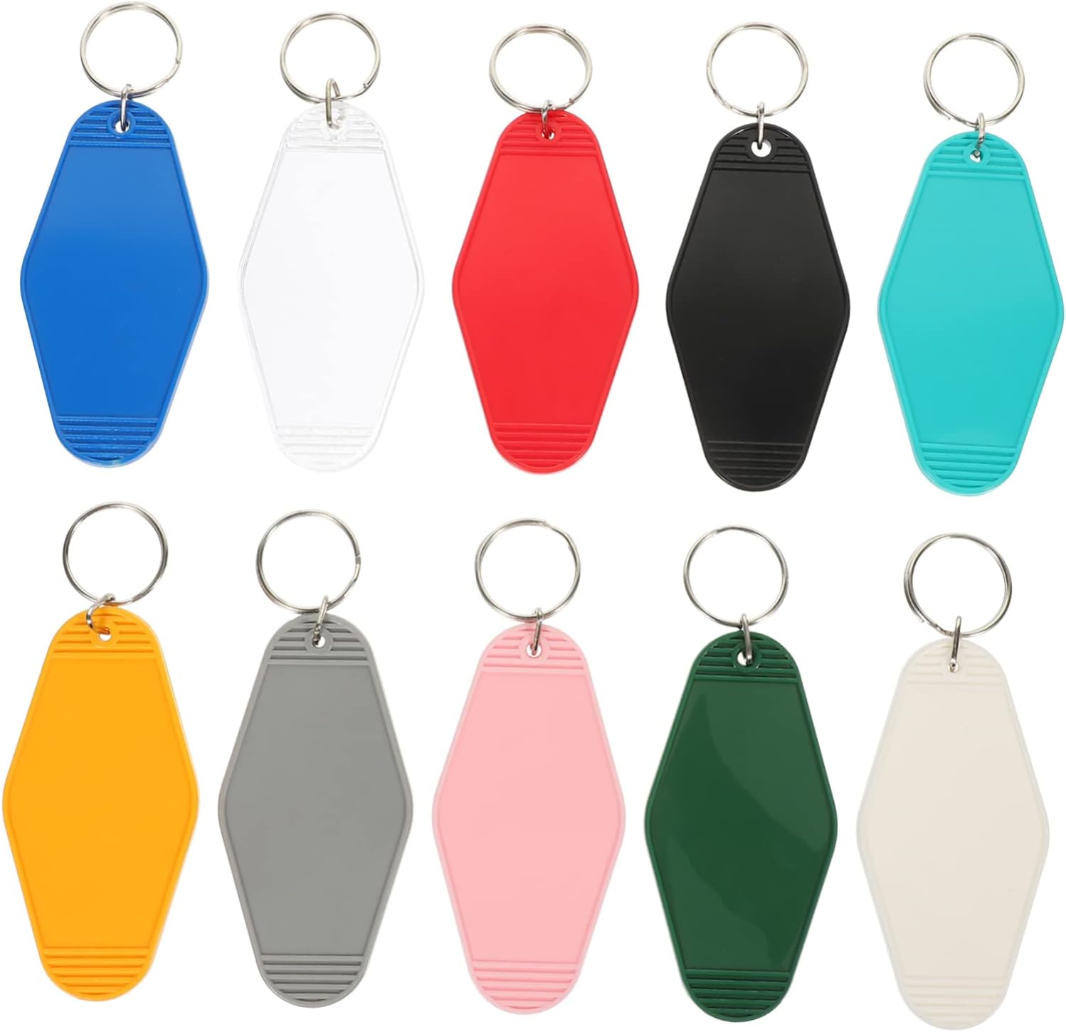 10 Pcs Diamond Listing Backpack Suitcase Car Keychains Colored Labels ...