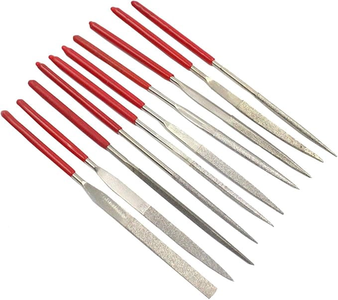 10 Pcs Diamond Needle File Set Mini Files Carrying Tools Diamond Files ...