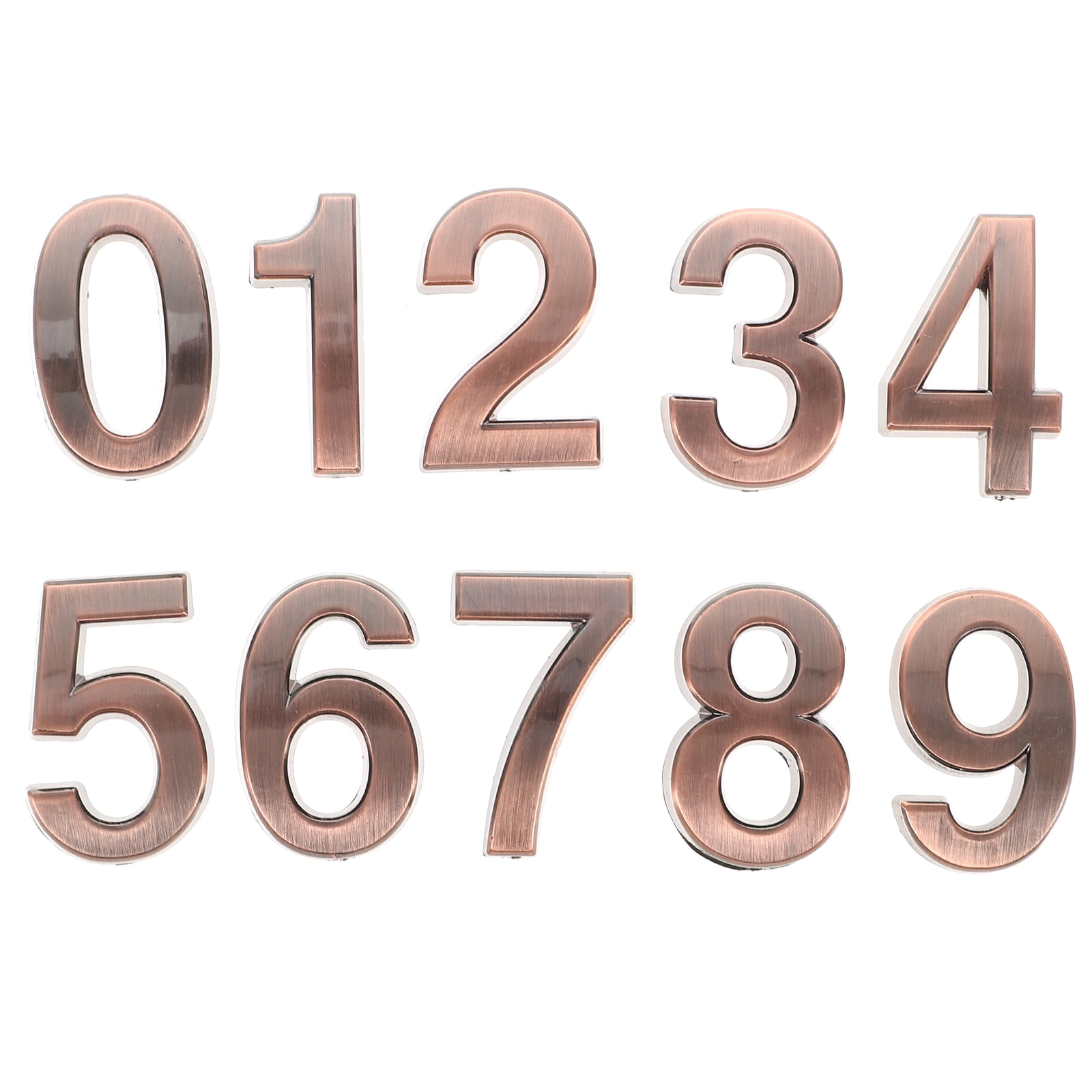 10 Pcs Digital Number Stick Numbers for Mailbox Door Signs Small ...