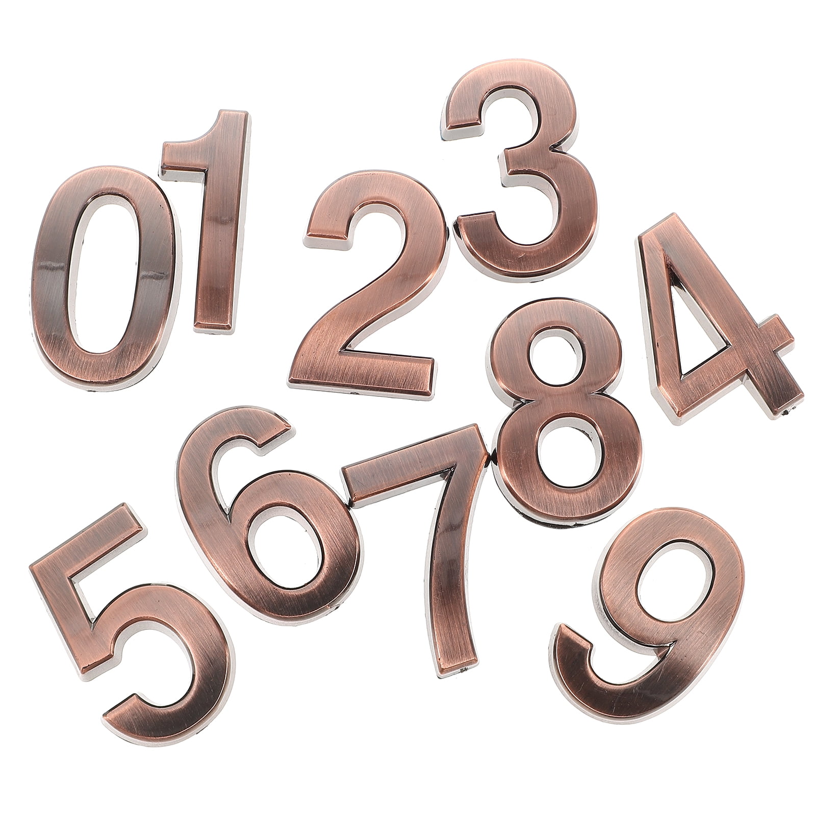 Masteelf Numbers with ABS Material Light Brown Color for Decor Simple ...