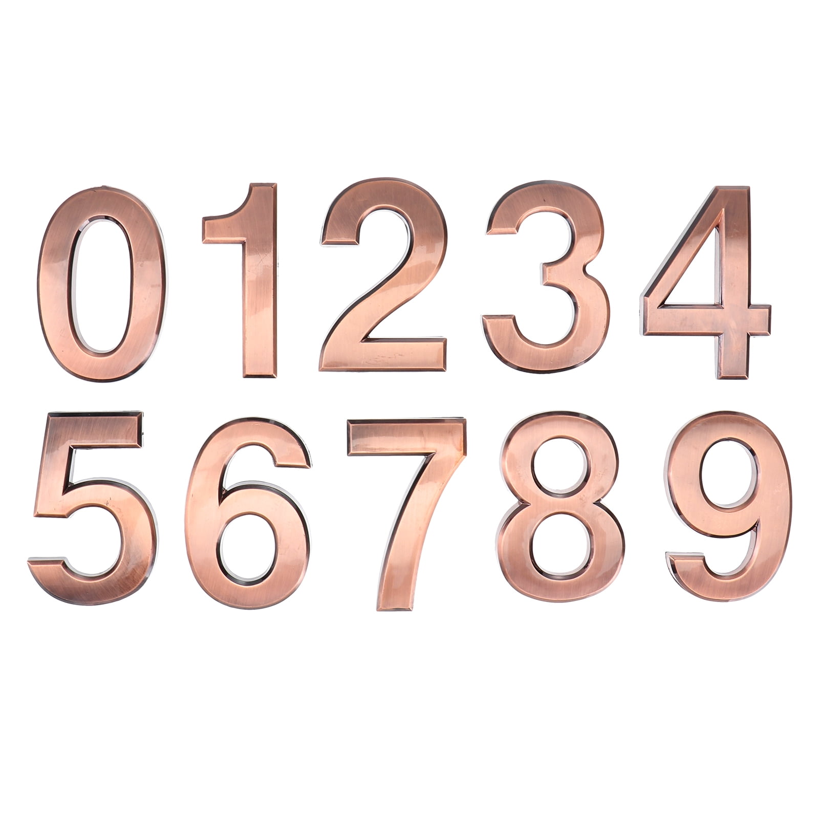 MERRYHAPY House Address Numbers for Outside 10pcs ABS Rose Gold for ...
