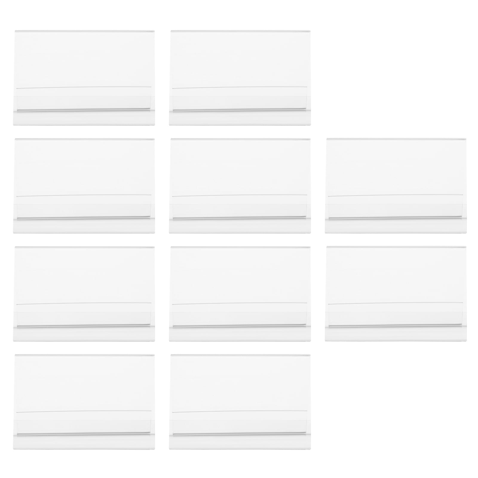 10 Pcs Display Shelf Shelves Name Plate for Desk Label Holder Board ...