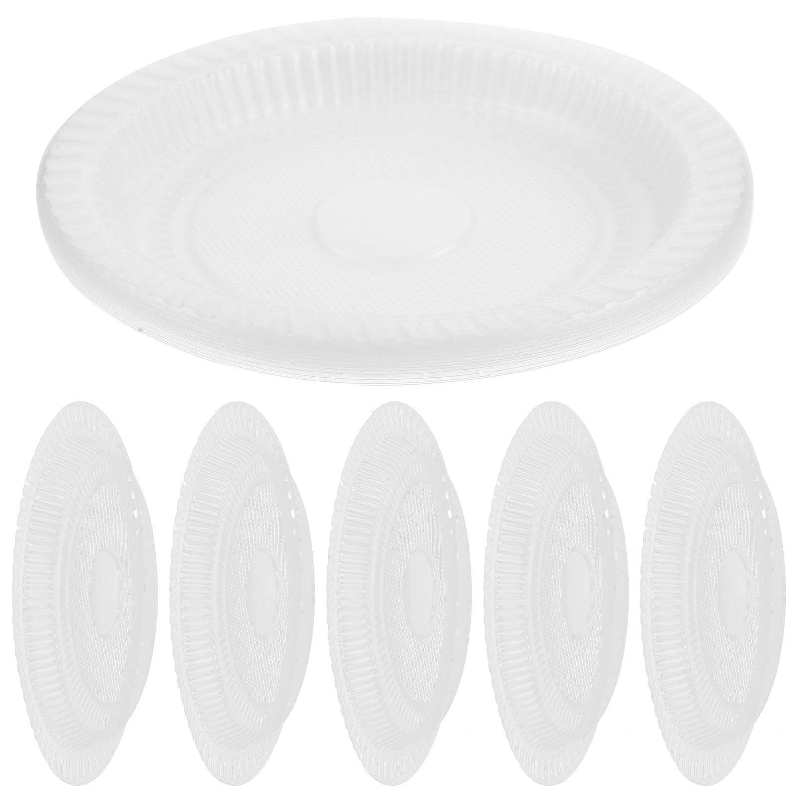 10 Pcs Disposable Plates Decorative Snacks Tray Tabletop Fruit Holder ...