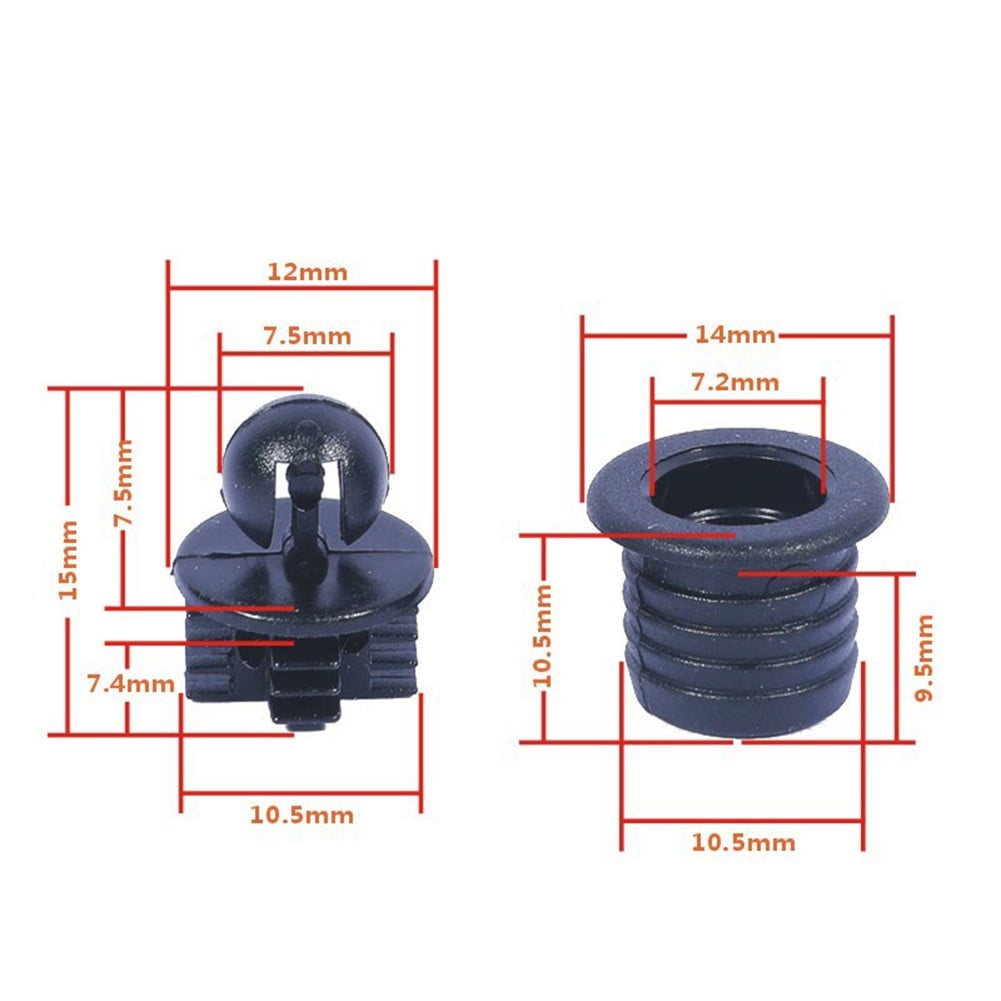 10 Pcs Diy Audio Speaker Buckles Plastic Ball Socket Type Grill Guides ...