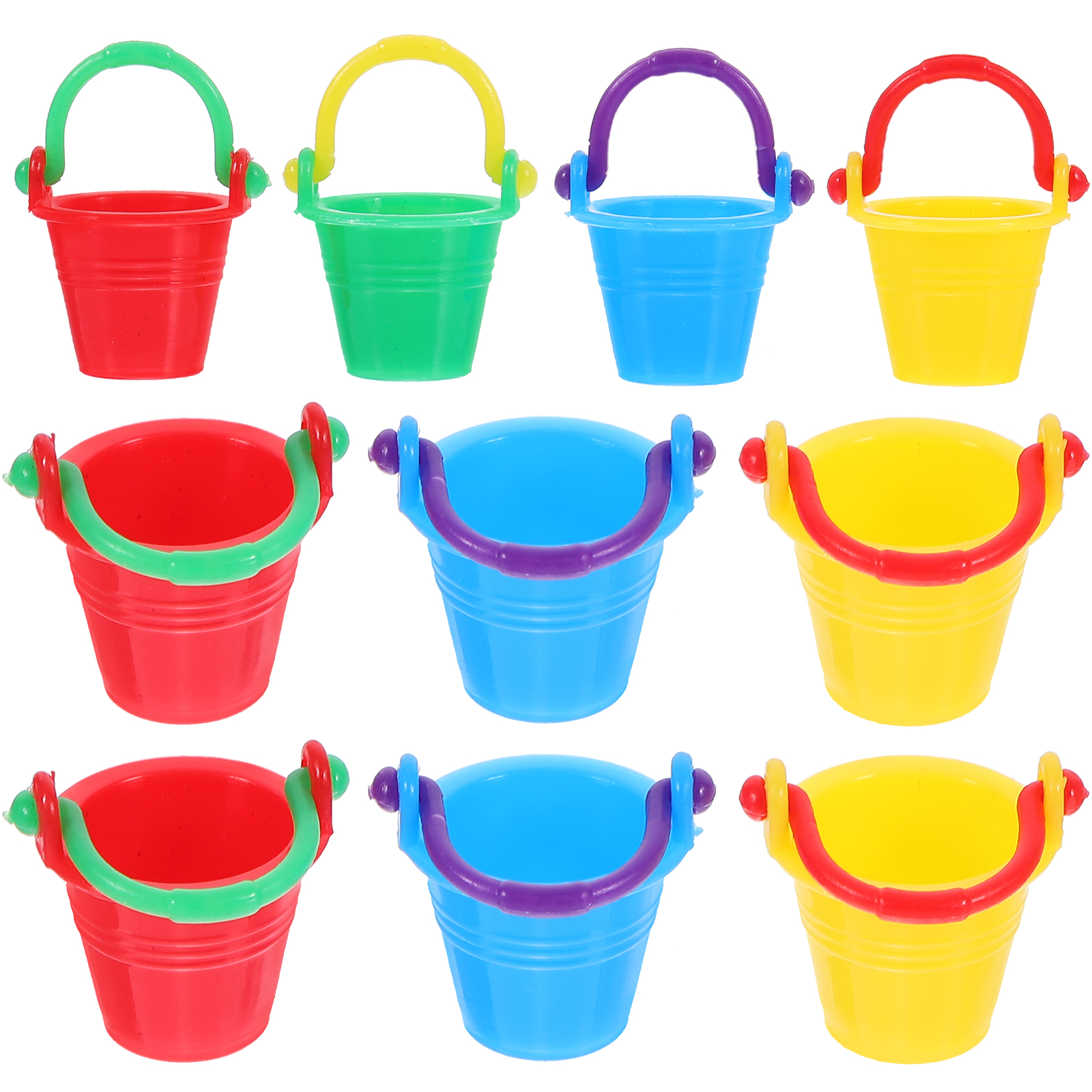 10 Pcs Doll House Bucket Small Houseplastic Mini Buckets Accessories ...