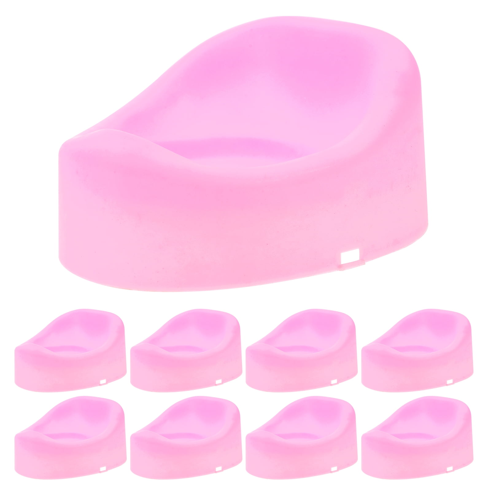 Raindrops Pink Simulation Dollhouse Toilet Furniture for Decor Made of ...