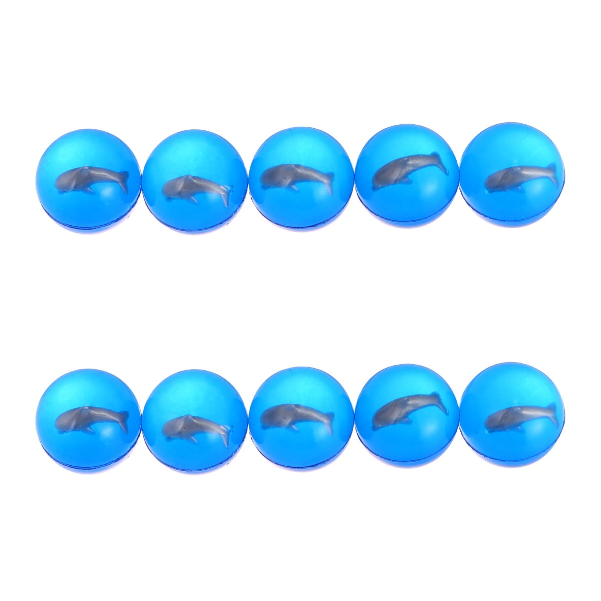 10 Pcs Dolphin Designed Space Rubber Bouncy Ball Kids Funny Toy ...