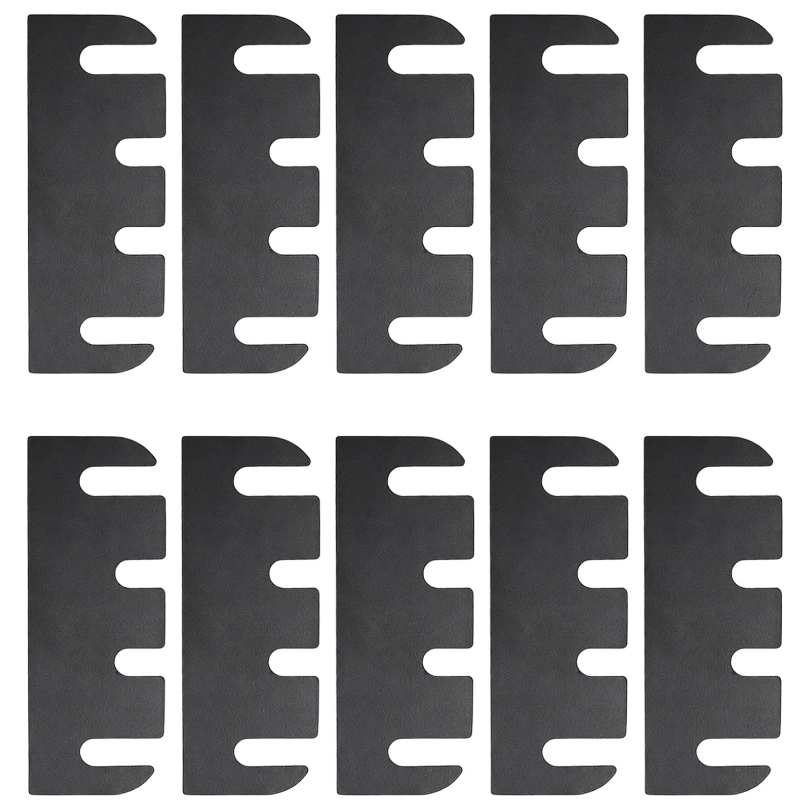 10 Pcs Door Hinge Spacers, 4.0 x 1.5 in / 10.2 x 3.8 cm Black PVC Hinge ...