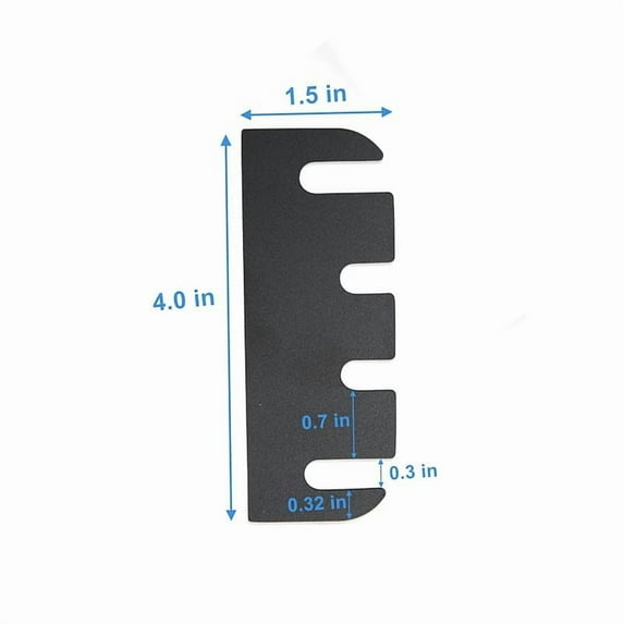 10 Pcs Door Hinge Spacers, 4.0 x 1.5 in / 10.2 x 3.8 cm Black PVC Hinge ...