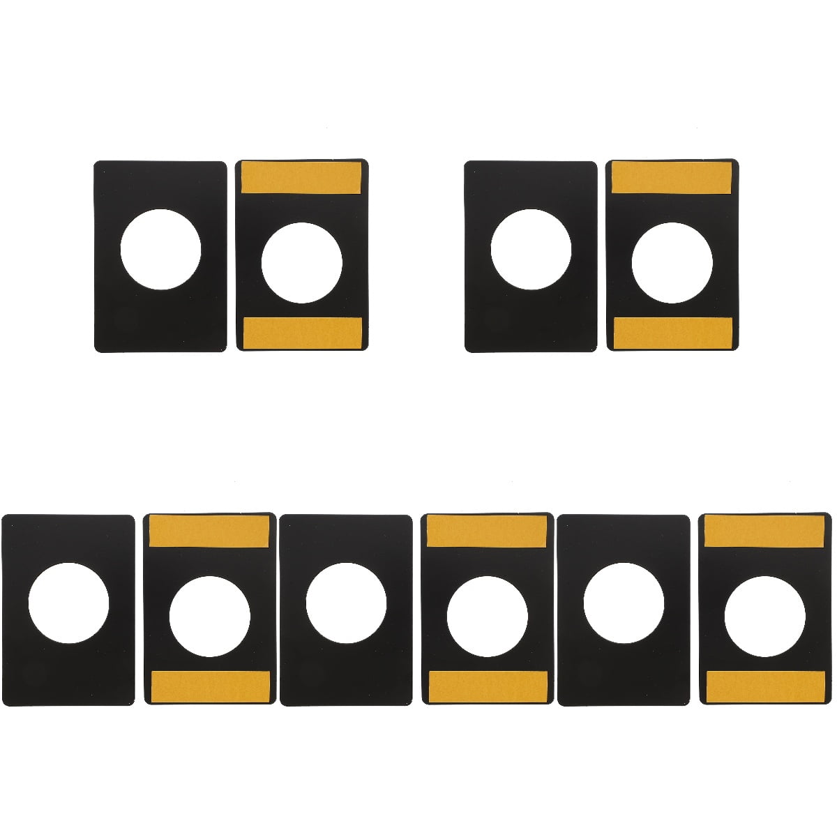 10 Pcs Door Lock Repair Board Strike Plate Collander Knob Reinforcement ...