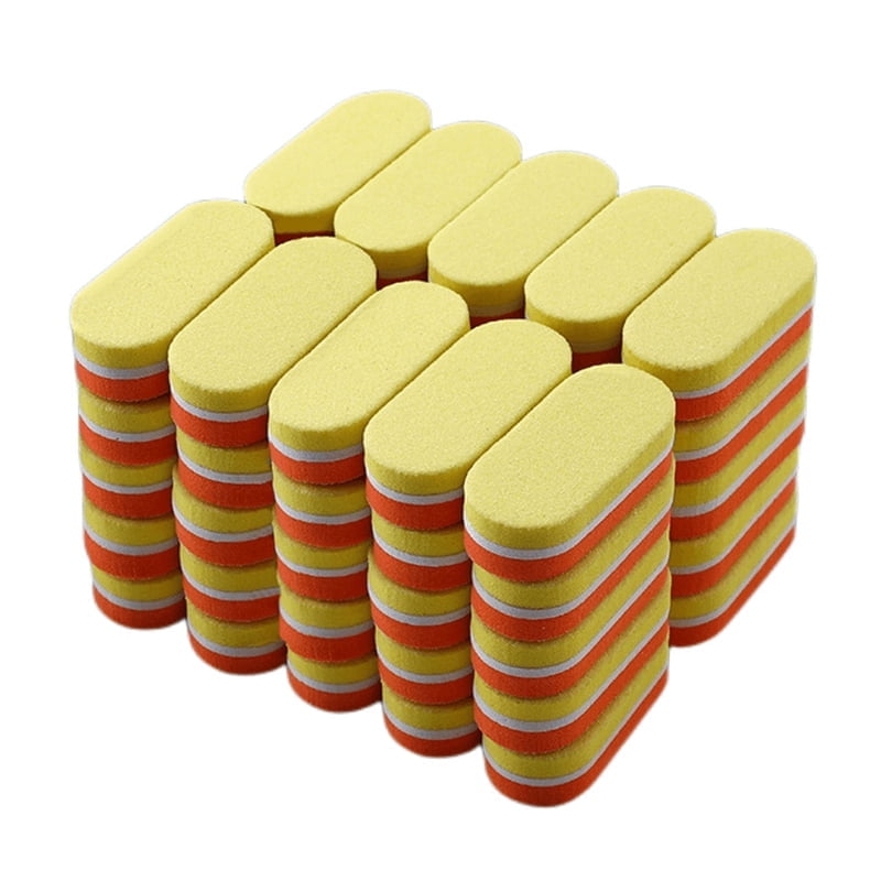 10 Pcs Double Color Mini Nail Sponge File Buffer Block Buffing Sanding ...