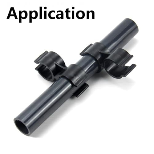 10 Pcs Double Pipe Clamp Pipe Clamp Connection,Shelf Pole Connector ...