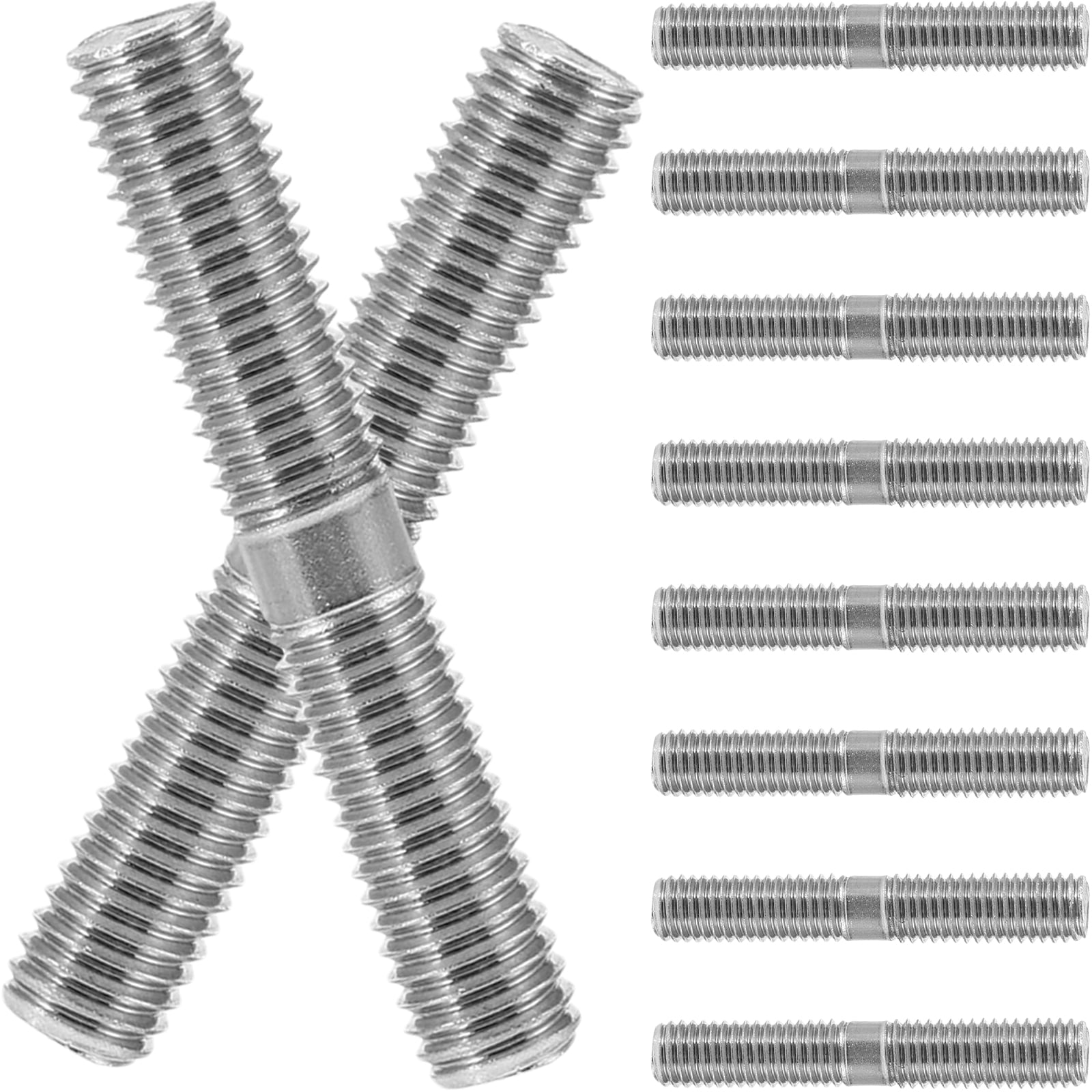 10 Pcs Double-headed Screw Bolts Dual Heads Bolt Stable Bolt Firm ...