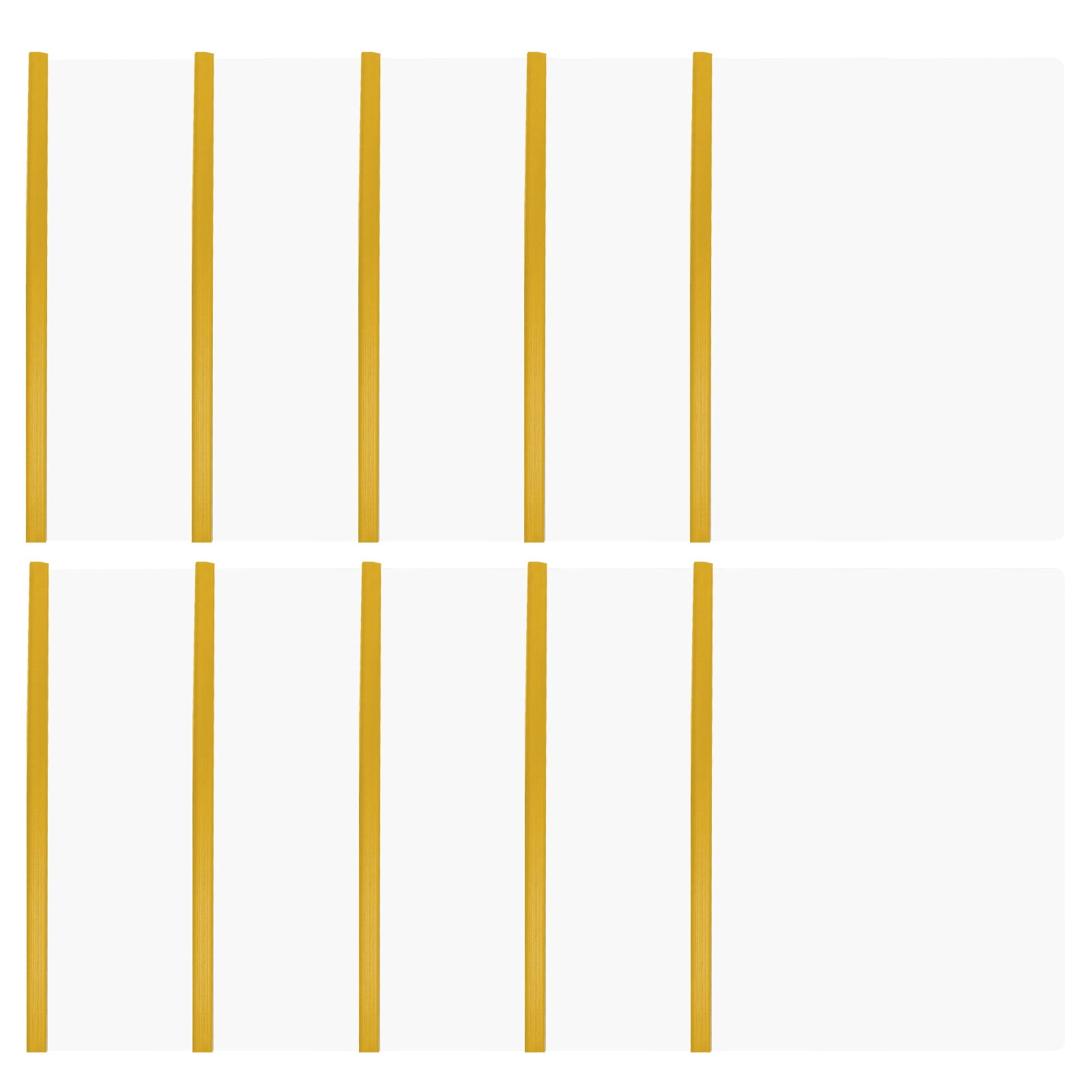 10 Pcs Drawer Folder Clear Binder Folders Test Paper Clips Plastic ...