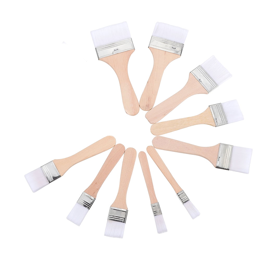 10 Pcs Drawing Board Brush Paint White Chalk Furniture Flat Wood Nylon ...