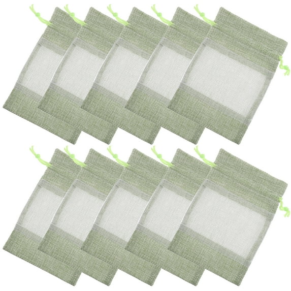 10 Pcs Drawstring Window Bag Clear Gift Bags Small Storage Bag Small ...