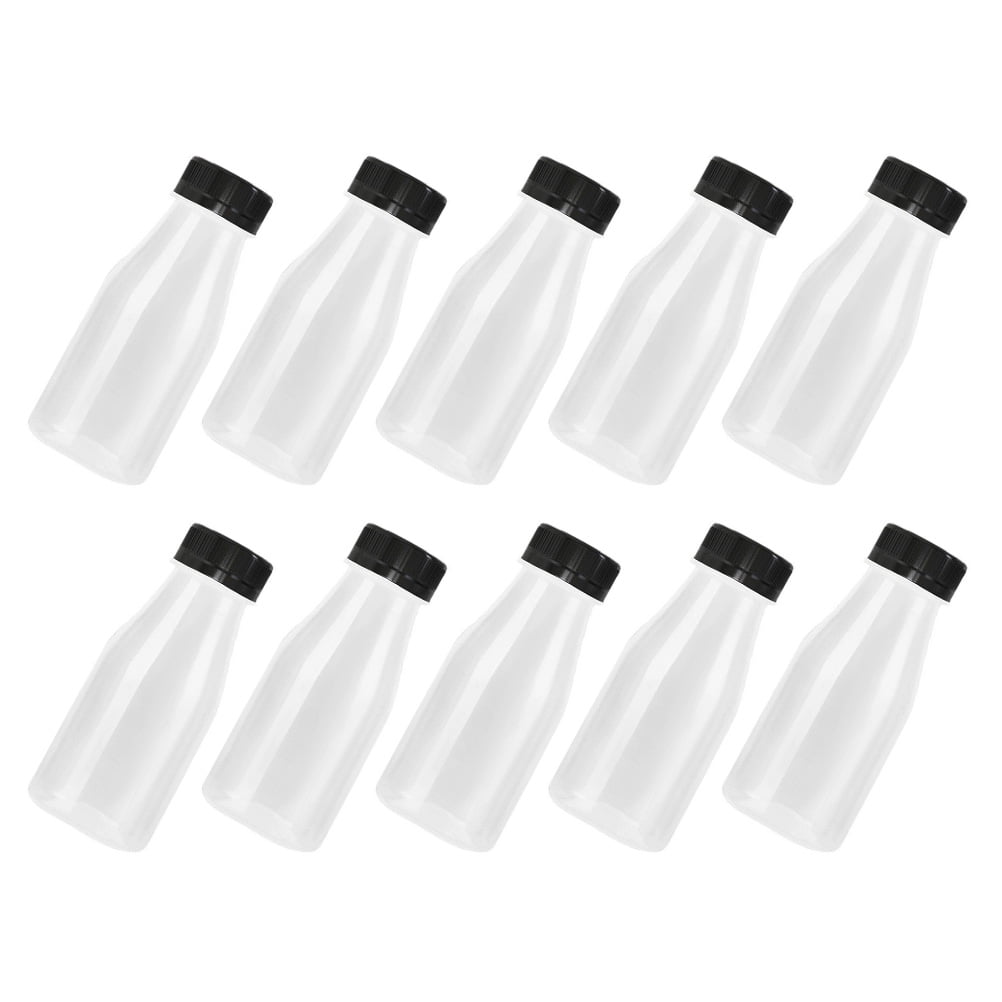 10 Pcs Drink Bottle Glass Water Bottles Juice Storage Bottles Milk Yogurt Bottle Portable Milk