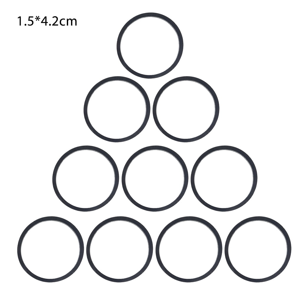 10 Pcs Drive Flat Belts Rubber DVD Cassette Tape Recorder Turntable ...