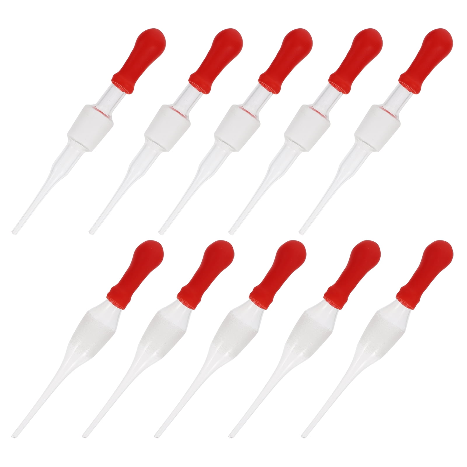 10 Pcs Dropper Laboratory Droppers Drip Tubing Glass Straw Eye ...