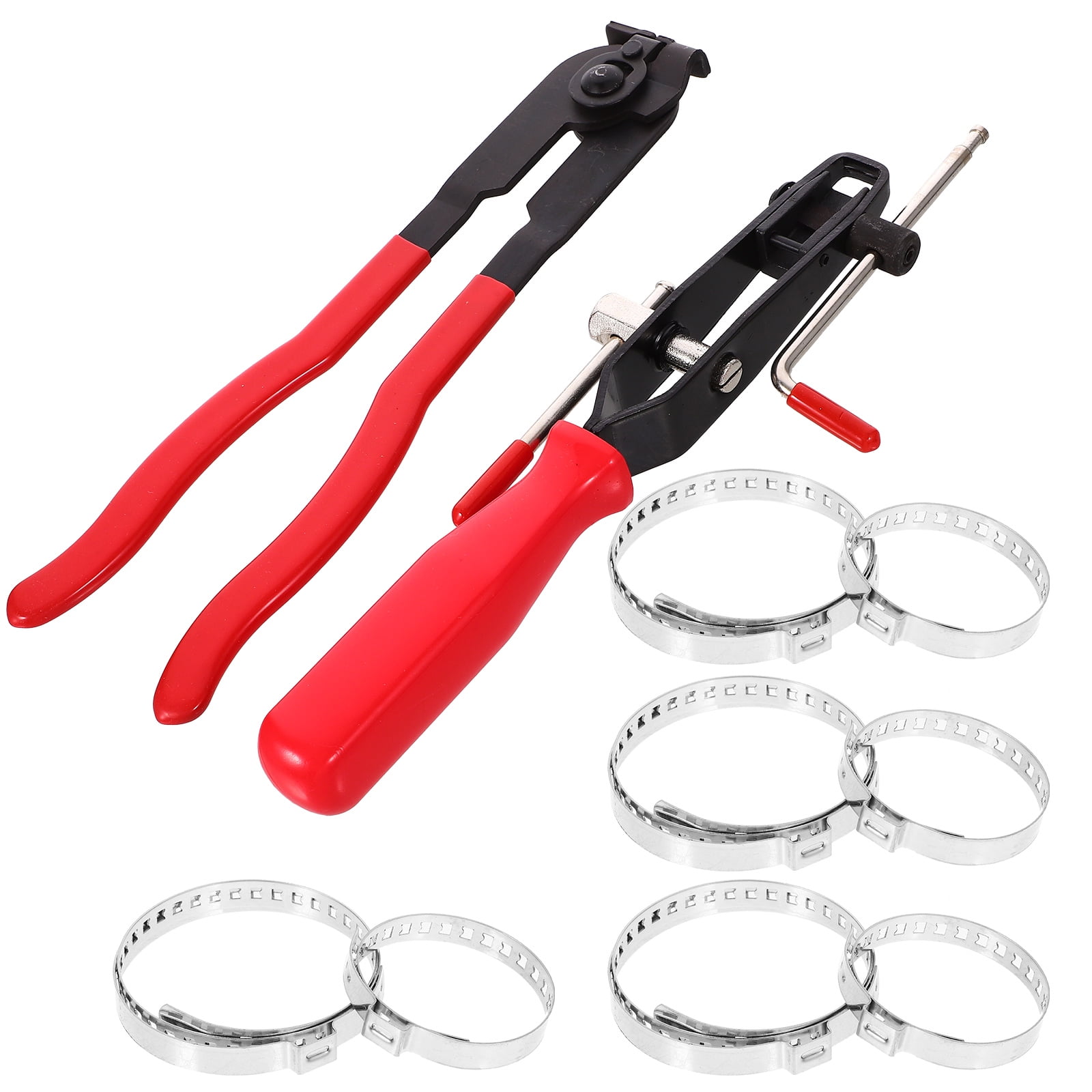 FENGGUIQU 10 Pcs Metal Hose Clamp Pliers Kit for Automotive Cooling ...