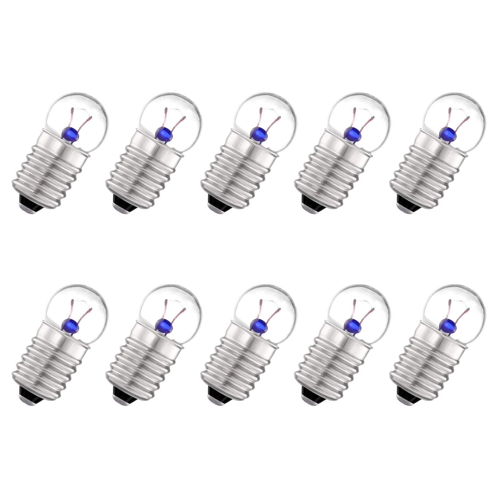 10 Pcs E10 Flashlight Small Bulb Practical Bulbs Screw Mini - Walmart.com