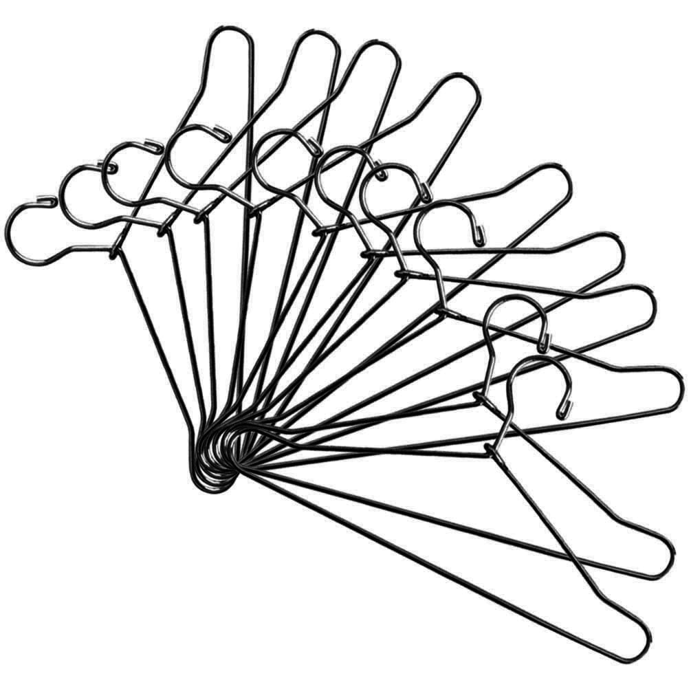 DRAFIDEEP Hangers Black 10Pack 4.7X2.4X0.04In - Walmart.com