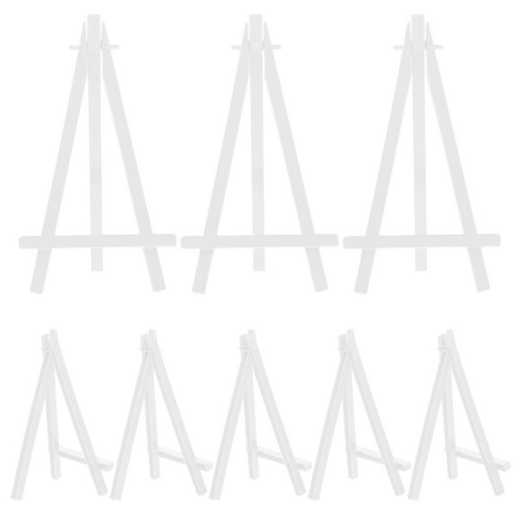 RENACLIPY White Plastic 10Set Adjustable Foldable Easel Stands for Art ...