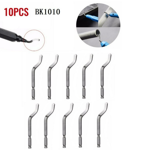 10 Pcs Edge Cutter Blades BK1010 Deburring Handle Reamer Trimming Burr ...