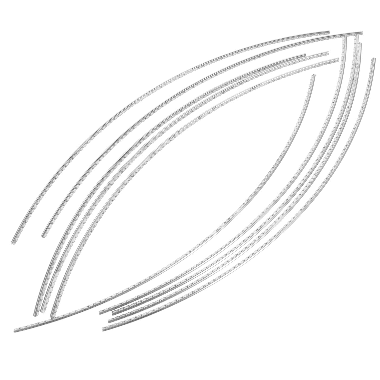 10 Pcs Electric Guitar Fret Wire Replacement Fretboard Frets Silver ...