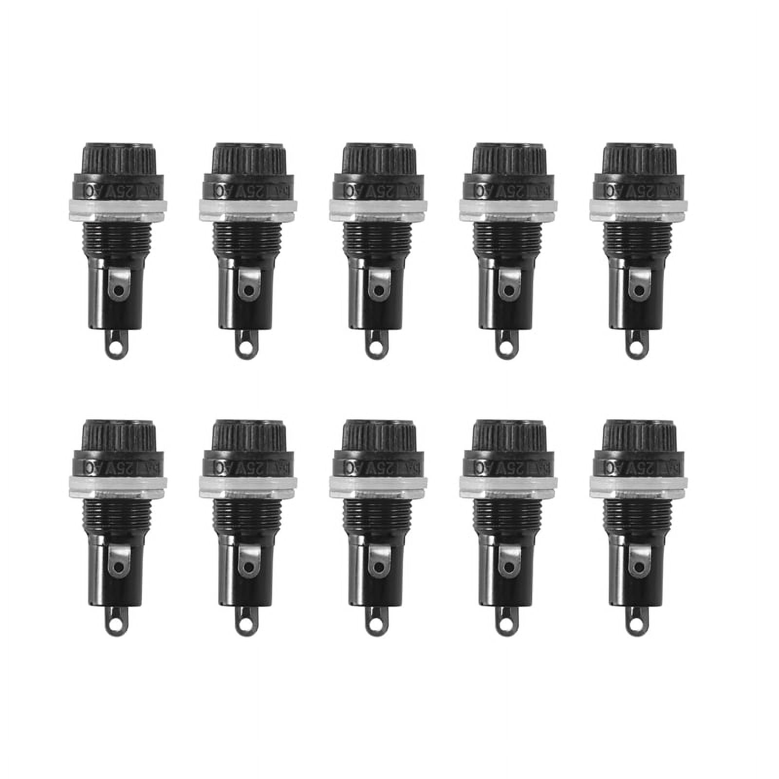 10 Pcs Electrical Panel Mounted 5 x 20mm Fuse Holder - Walmart.com