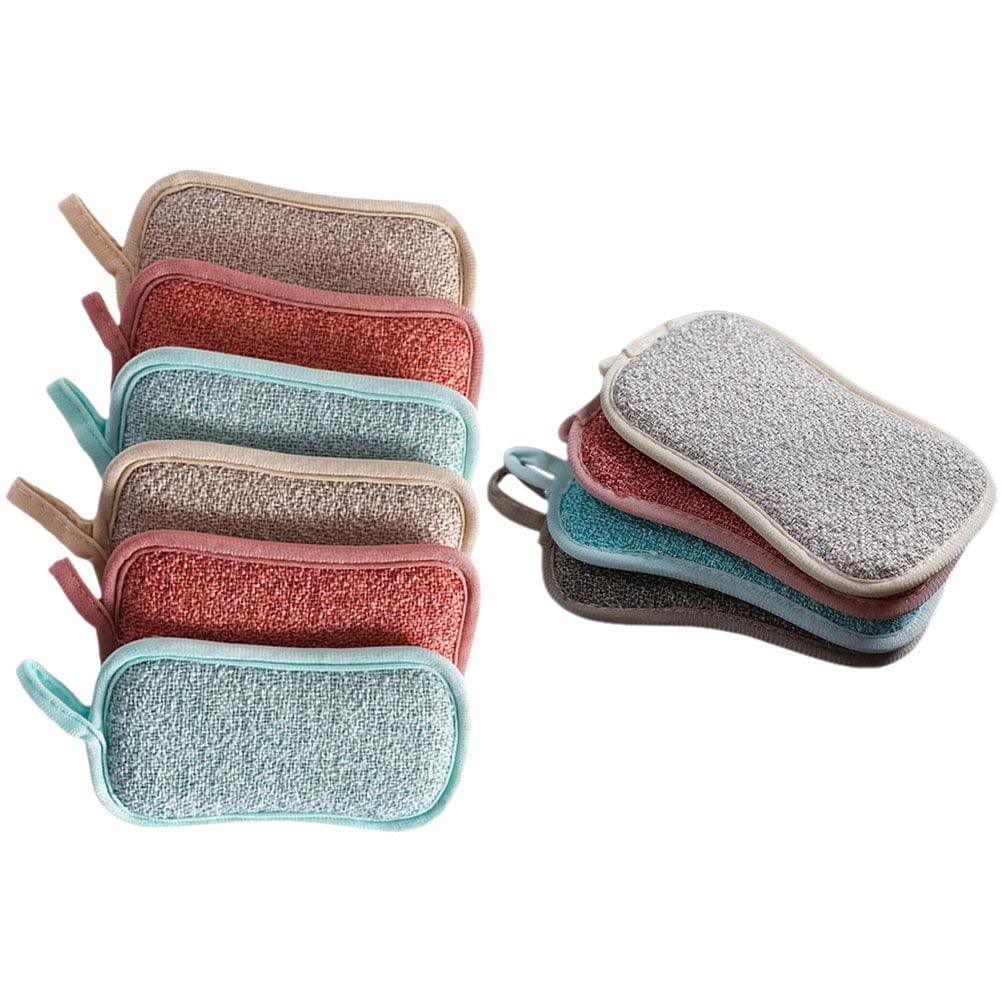 10 Pcs Eraser Bundle Cotton Sponge Linen Dish Sponges - Walmart.com