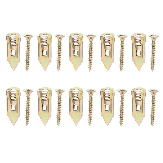 10 Pcs Expansion Screw Bolt Drywall Fixing Screws Anchors - Walmart.com