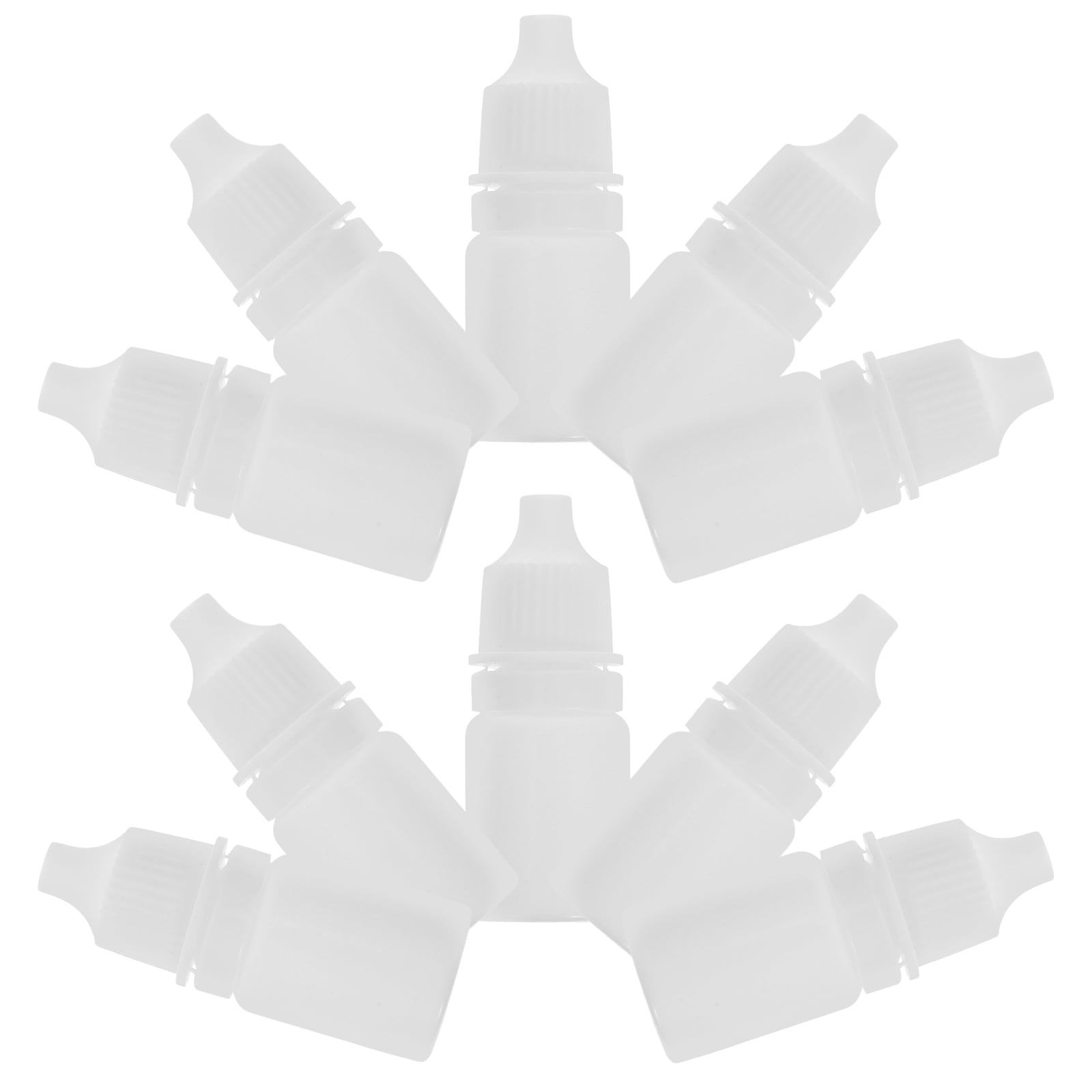 10 Pcs Eye Drops Dropper Bottle Mini Refillable Containers White ...