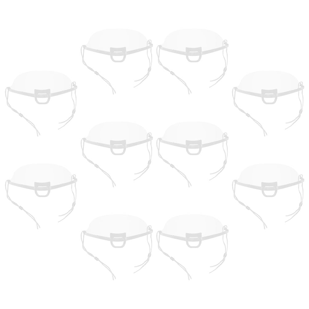 10 Pcs Face Screen Smile Food Anti-spit Saliva Mask Masks Facial ...