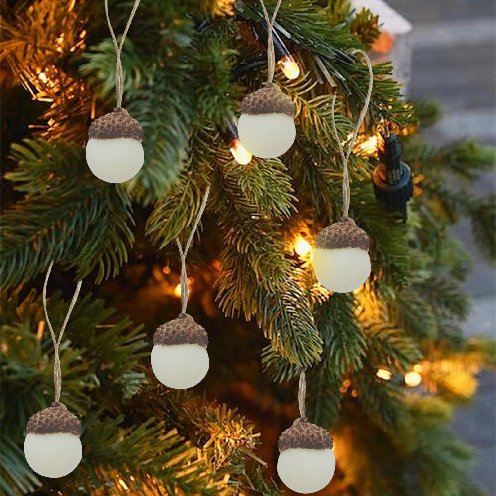 10 Pcs Fall Felt Acorn Ornament,Thanksgiving Felt Acorn Ornaments,Wool ...