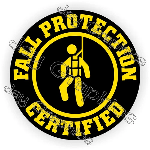 10 Pcs Fall Protection Certified Hard Hat Stickers Safety Helmet ...