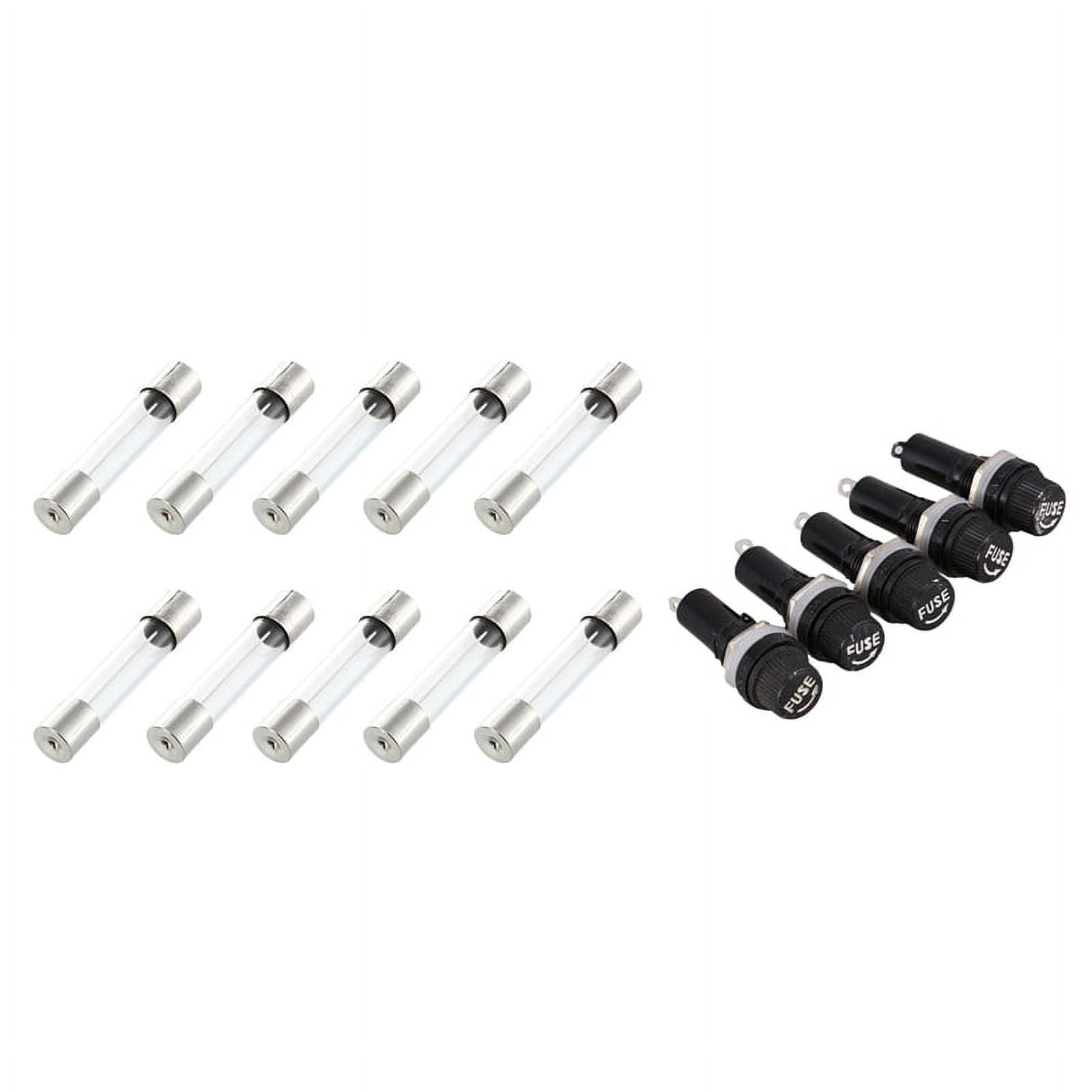 10 Pcs Fast Blow Type Glass Tube Fuses 6X30mm 250V 10A & 5 Pcs AC 125V ...