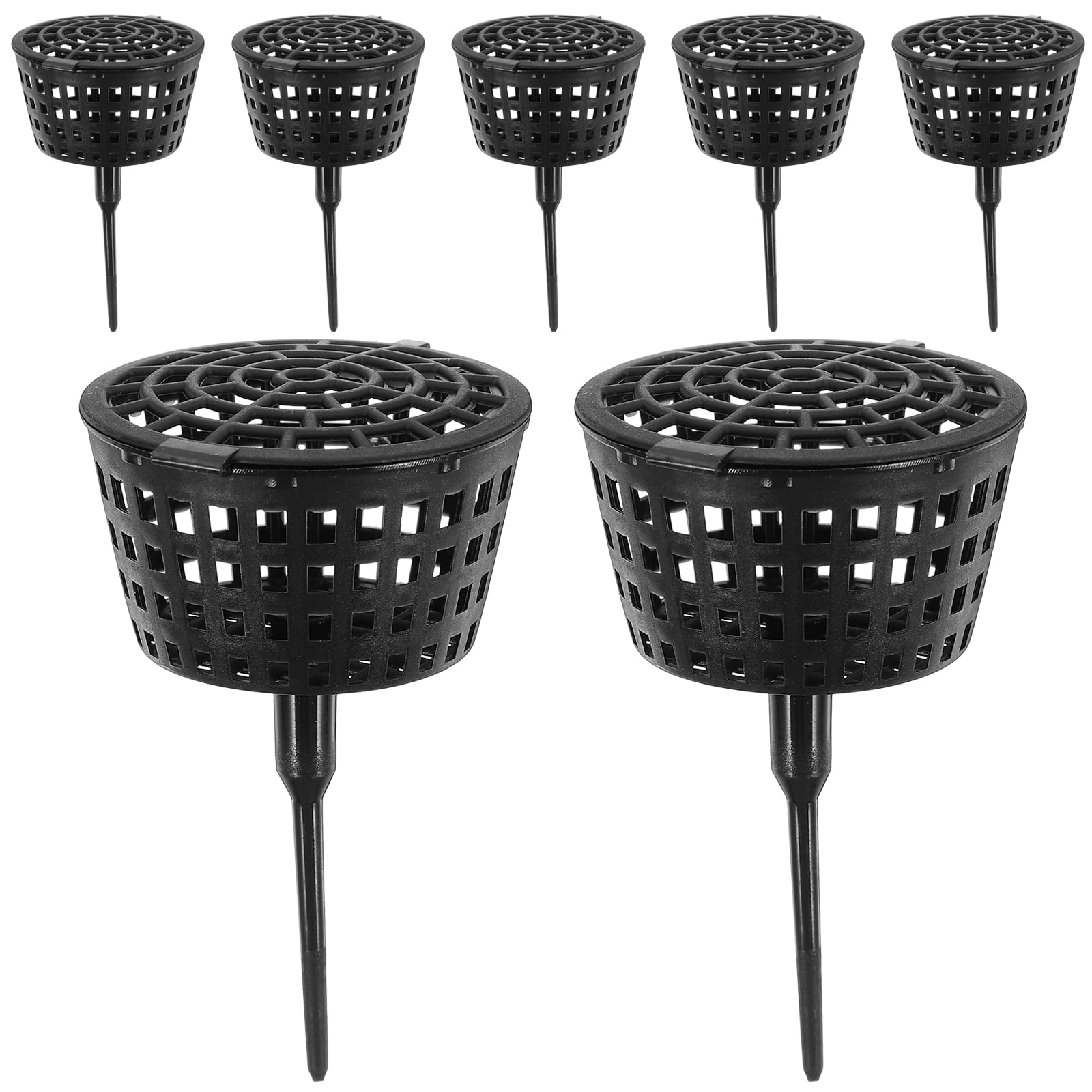 10 Pcs Fertilizer Orchid Basket Fertilizer Box 7.80X4.50X4.50CM Black ...