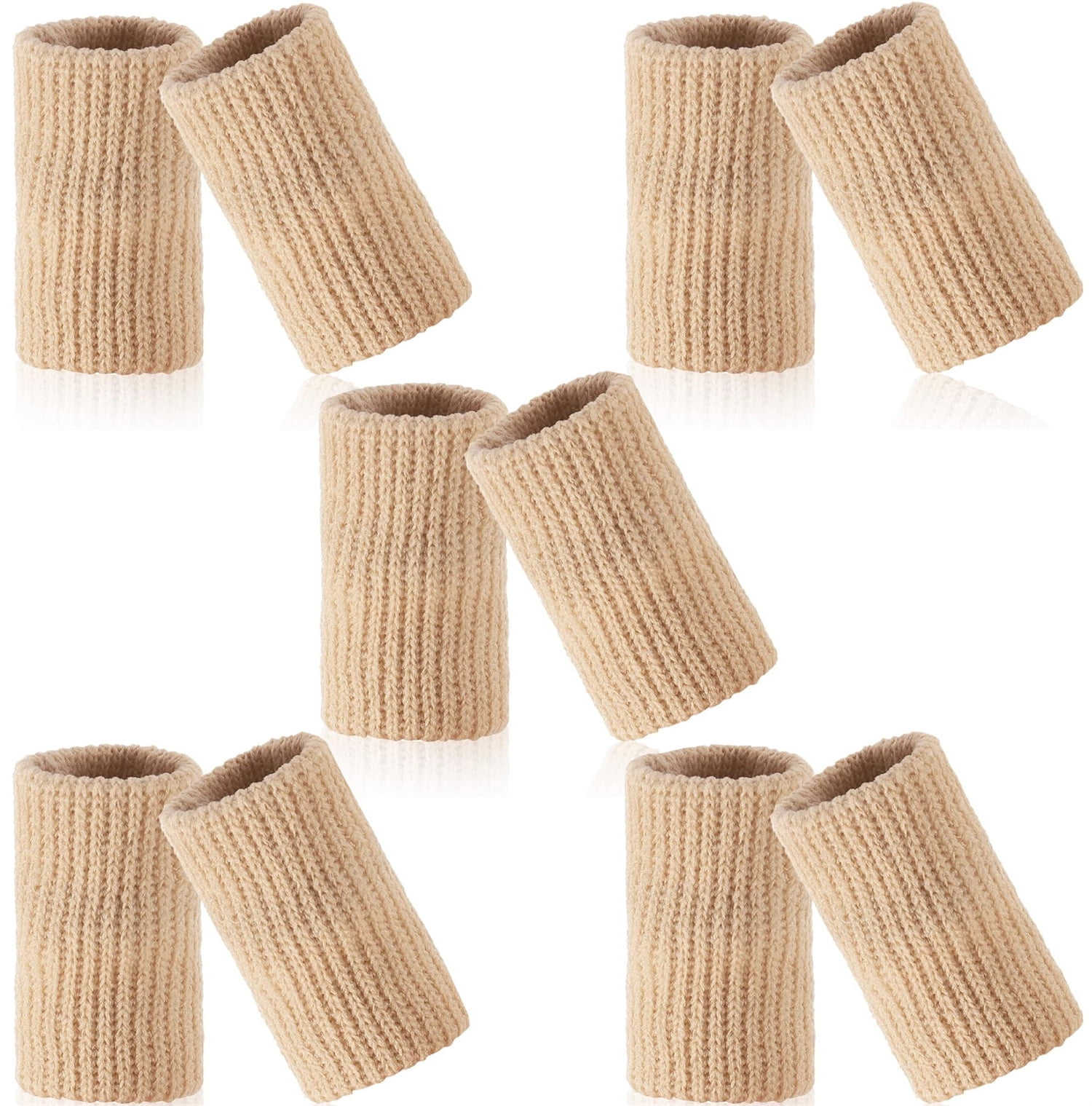 10 Pcs Finger Sleeves,Bexikou Thumb Splint Brace Support, Elastic ...