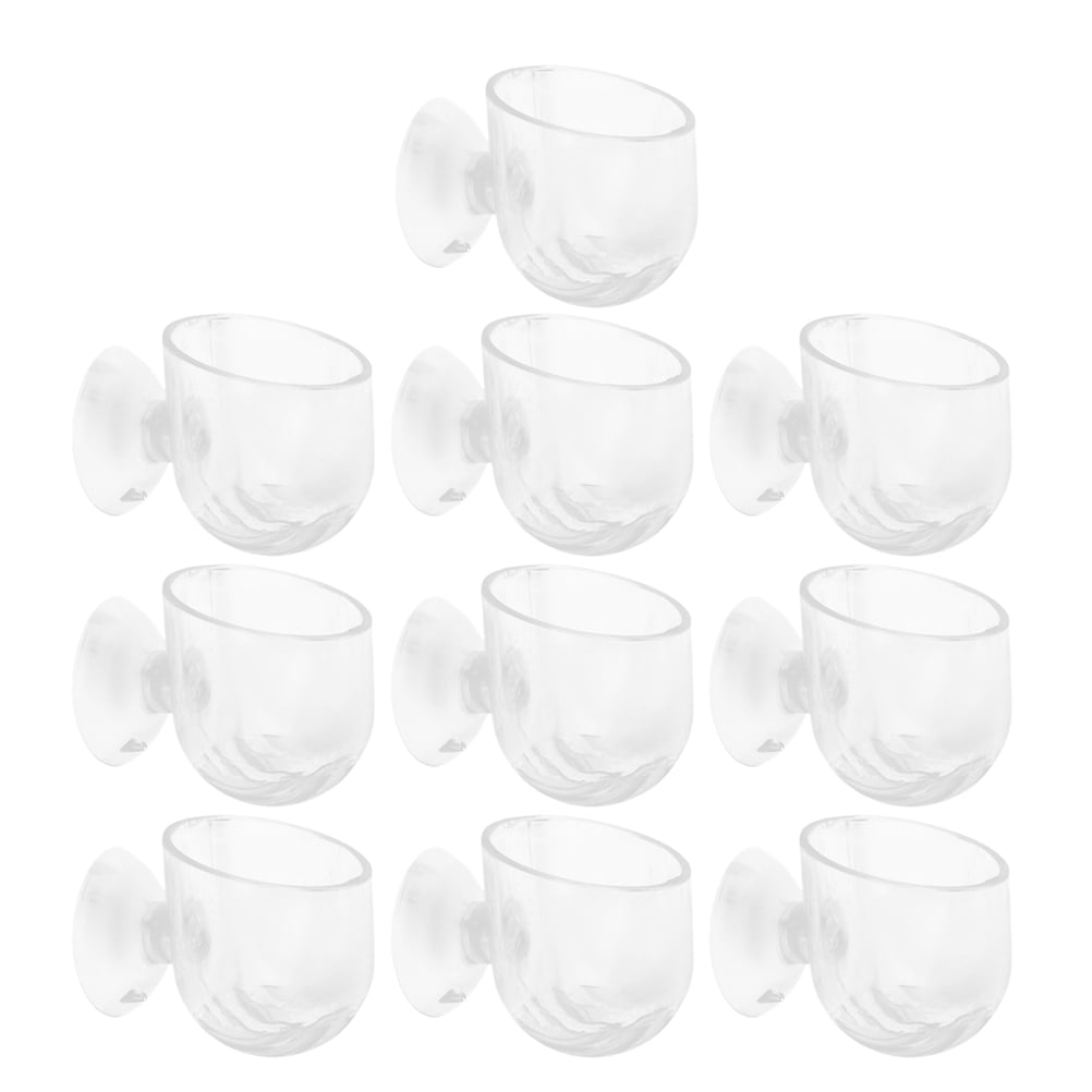 10 Pcs Aquarium Plants Fish Tank Suction Cup Decorations Flower Pot ...