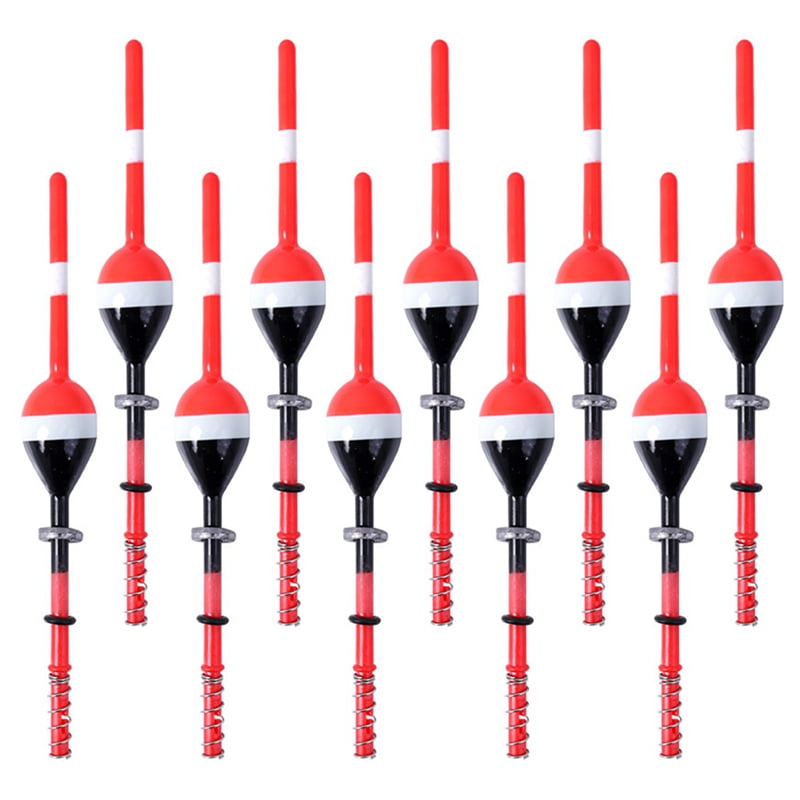 10 Pcs Fishing Bobbers Set Fishing Floats Crappie Bobbers Spring Slip ...