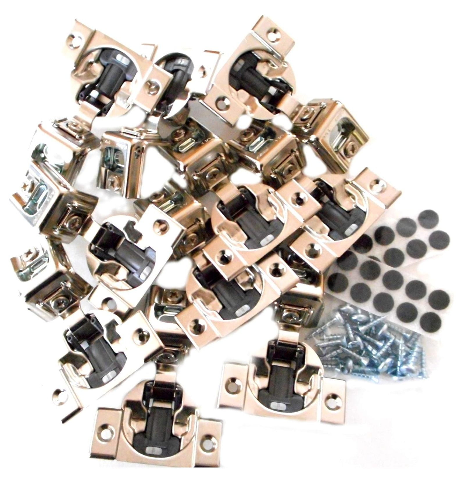 10 Pcs (Five Pairs) Soft Close otion Hydraulic Compact Hinge - 39C SERIES 110 deg 1 1/4 IN ...