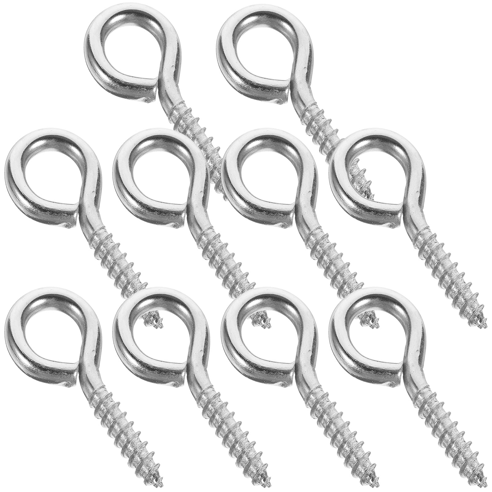 10 Pcs Fixed Cable Wires Hook Bolts Screw Eye Hooks Outlet Cover Screws ...